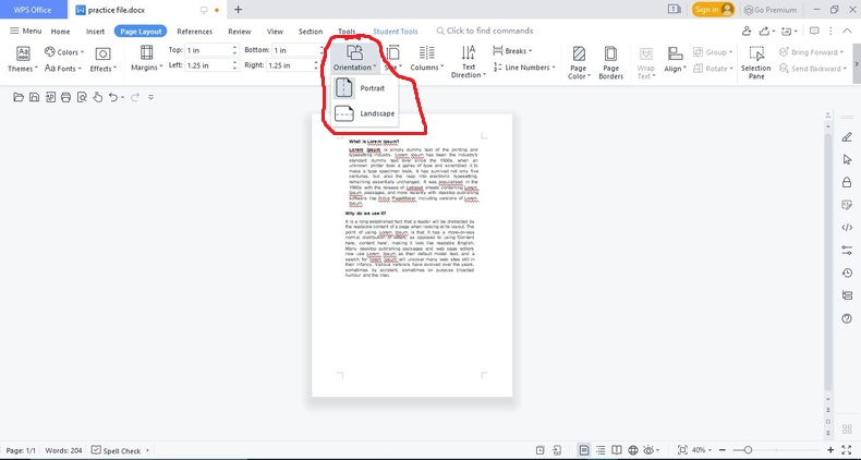 Change Orientation Of One Page In Word Mac WPS Office Academy