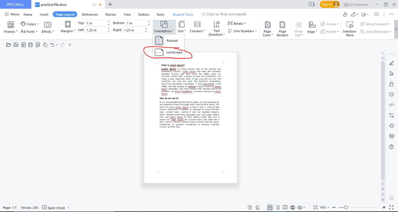 How To Change Orientation Of One Page In Word Mac WPS Office Academy