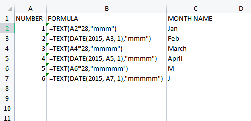 How To Use Excel Formulas To Convert Month Names To Numbers Tech Guide