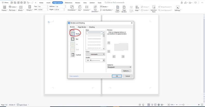Precipizio Parlare A Anestetico How To Insert Page Border In Word 