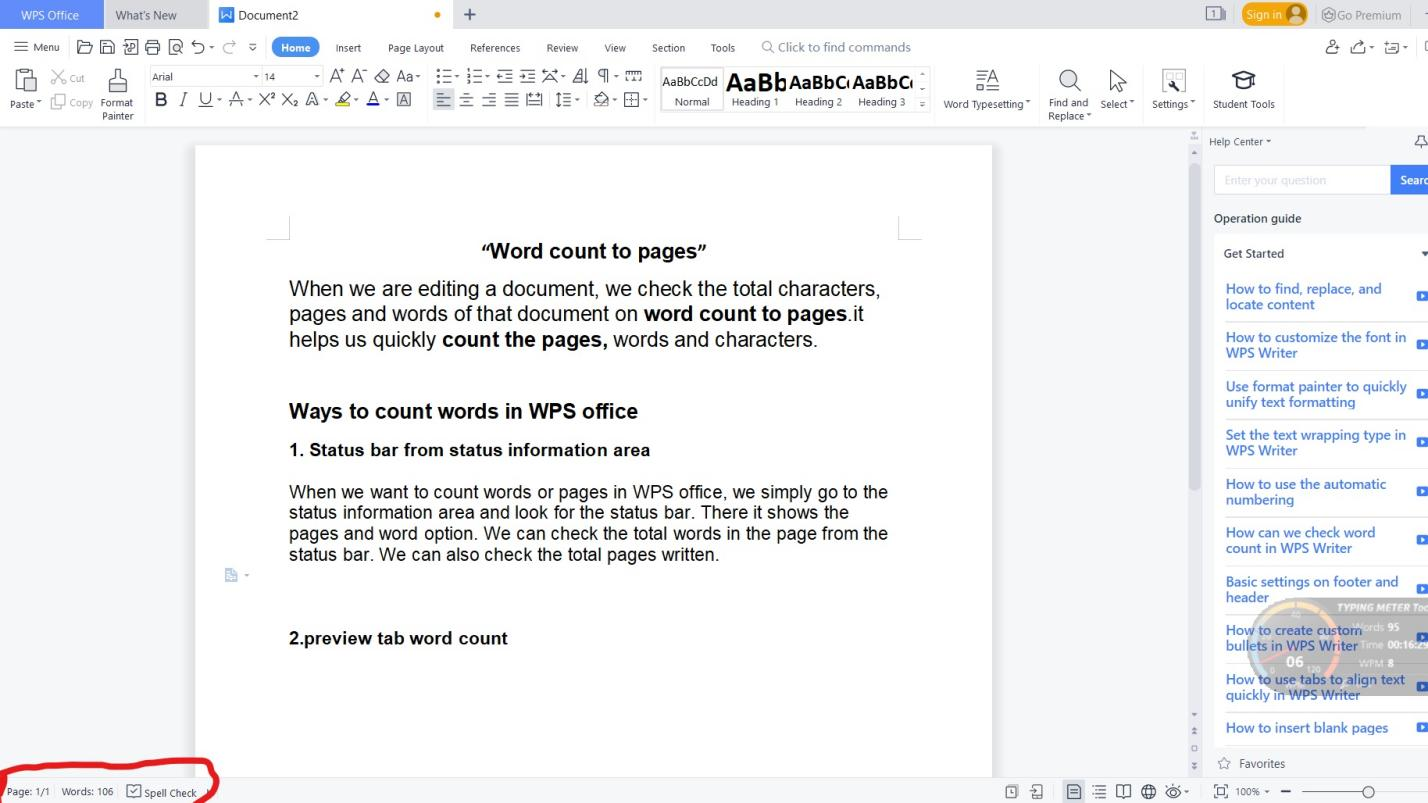 Word Count To Pages WPS Office Academy
