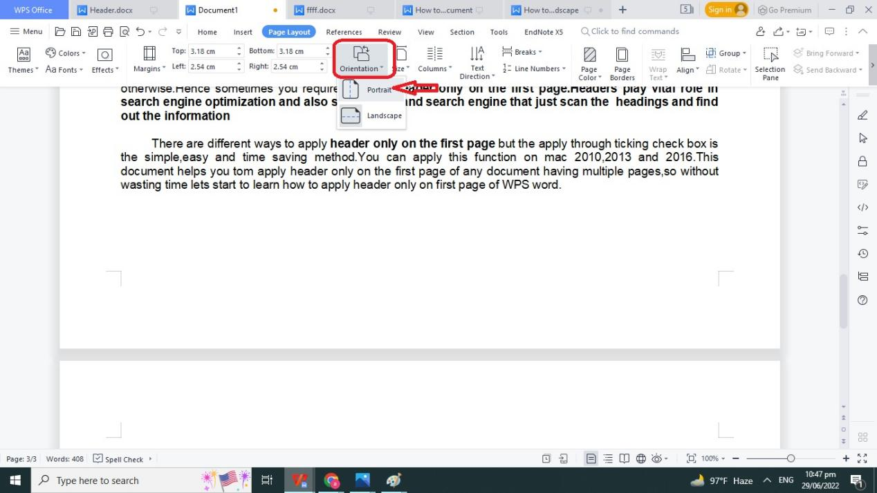 How To Change Page Layout In Word From Flashcards Lewlens