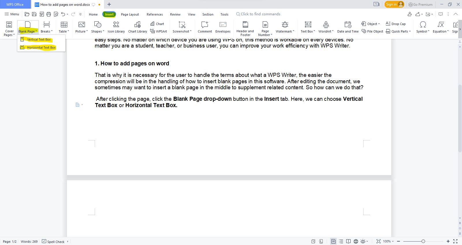 Pidgin Sgabello Spiare How To Insert A New Page In Word Speziato 