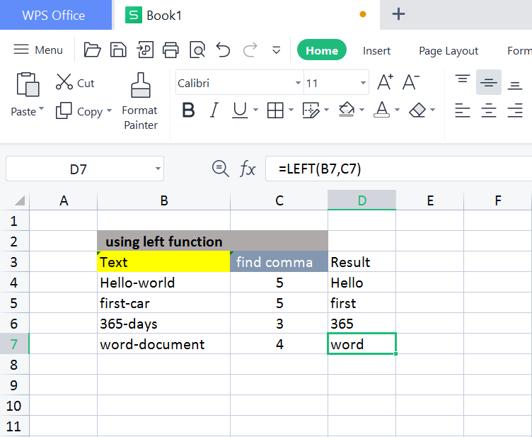 How To Extract Text Before Character In Excel WPS Office Academy
