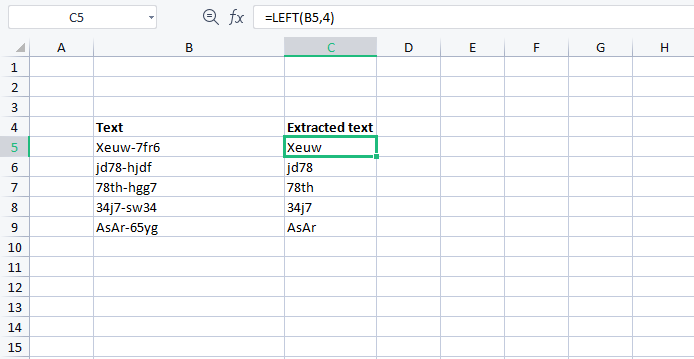 How To Extract Text From A Cell In Excel Before A Character WPS 