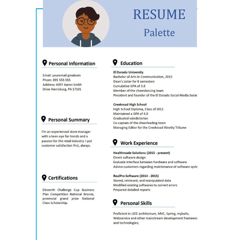 Resume Example For Teenager