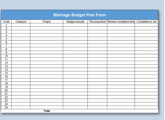 Event Planning Excel Template