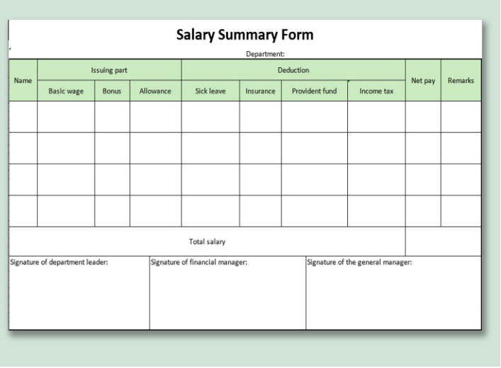10 Unique Excel Summary Table Templates WPS Office Academy