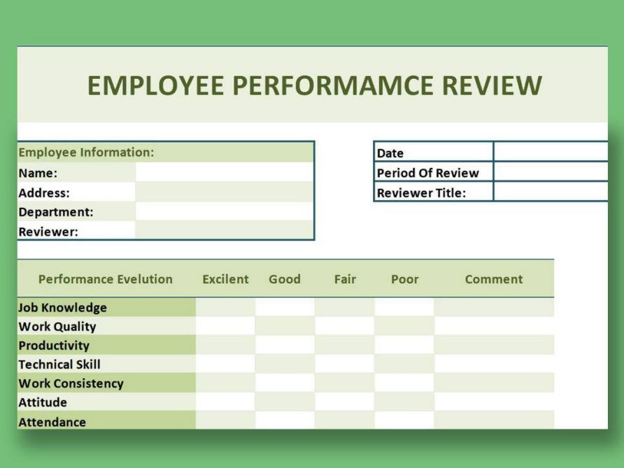 Productivity Tracker Excel Template