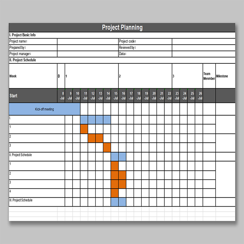 Excel Work Plan Template