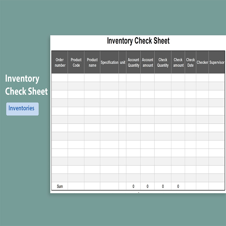 Office Supplies List Template