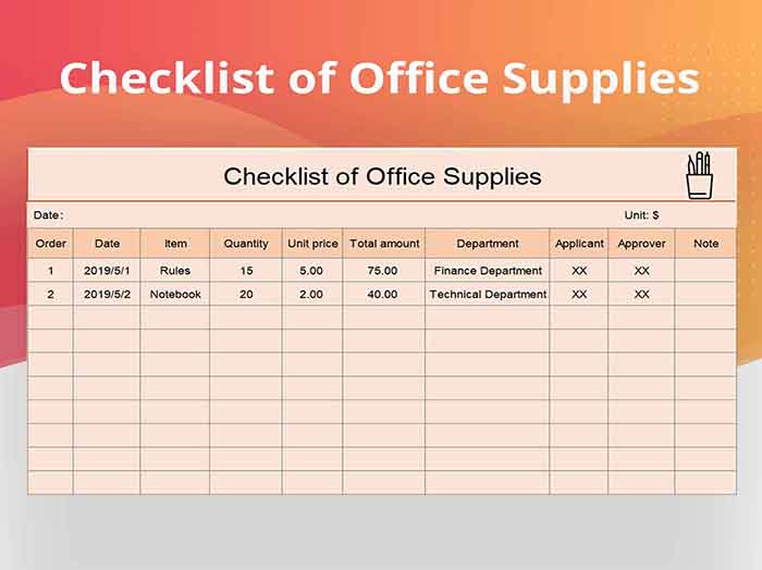 Office Cleaning Checklist Printable