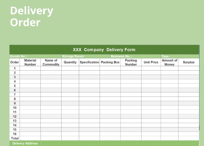 Shipment Tracking Excel Template
