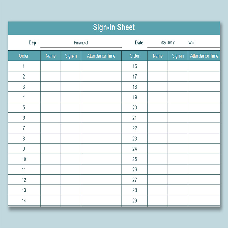 Cash In Cash Out Excel Template