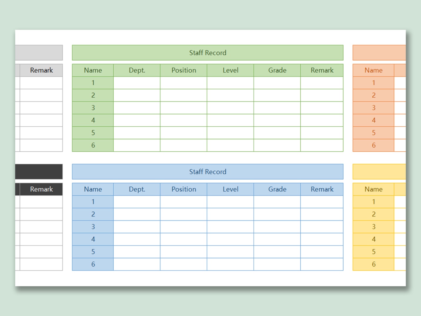 Productivity Tracker Excel Template