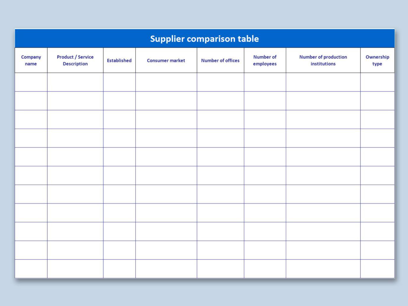 Cmdb Excel Template