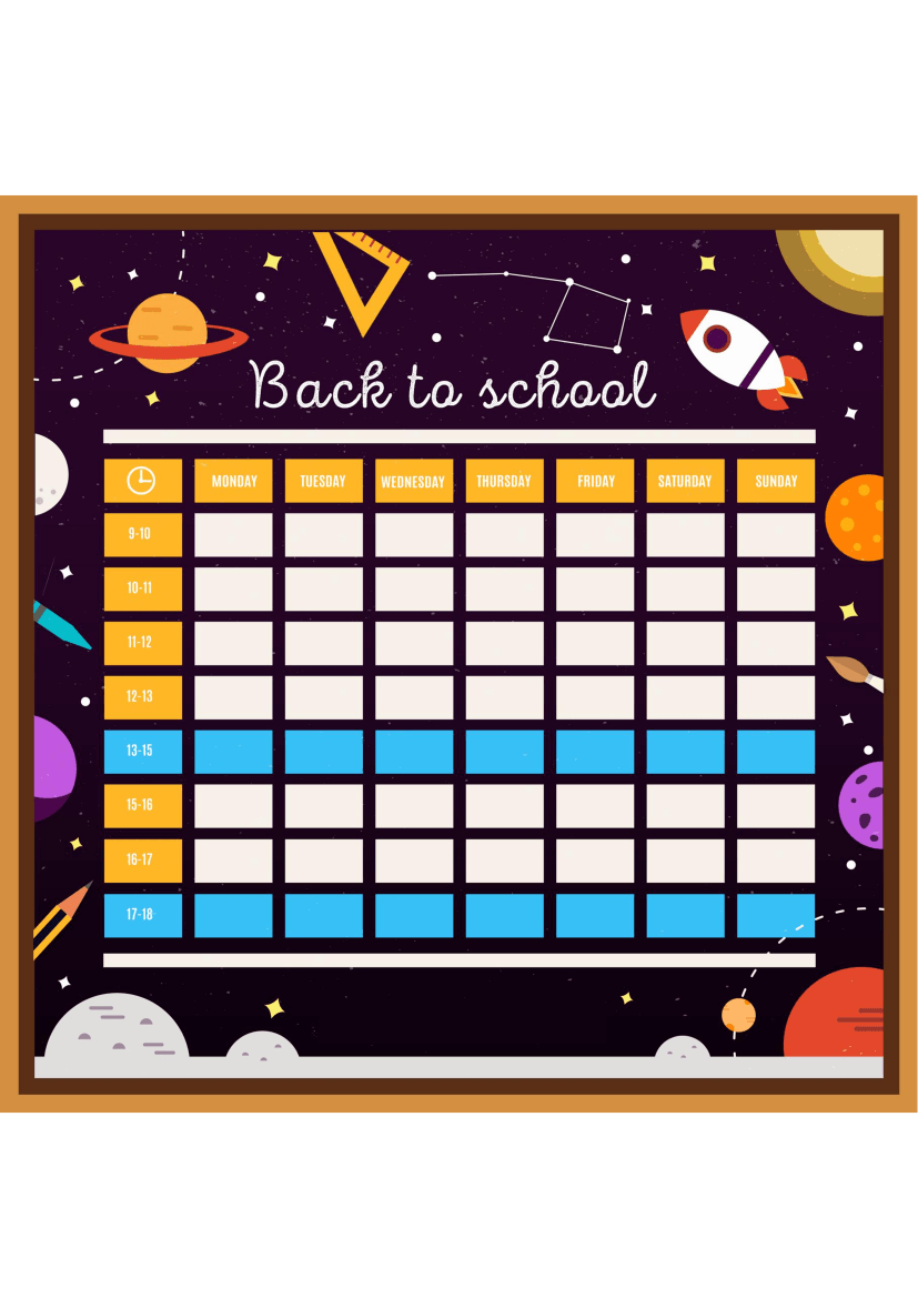 10 High School Schedule Template Template Free Download FREE 37+ High