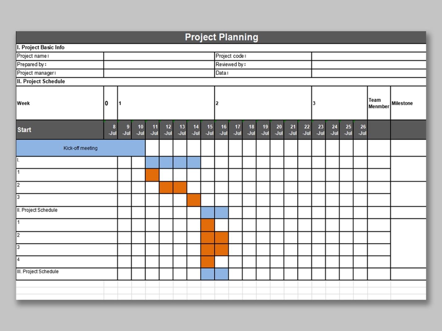 Project Implementation Plan Template Excel