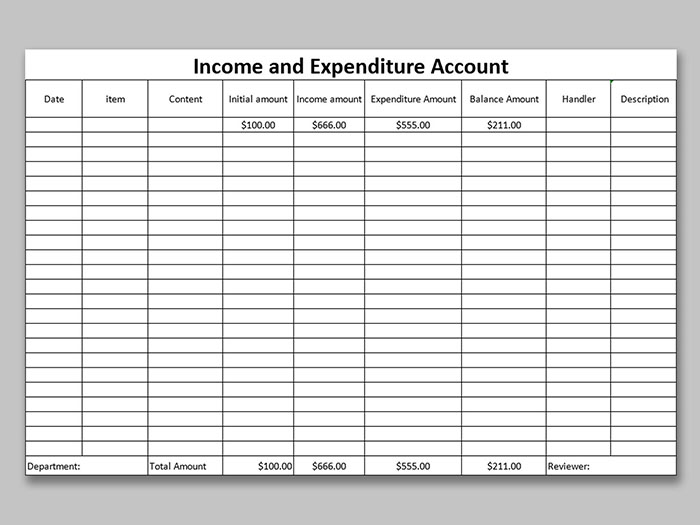 Income And Expense Sheet Printable
