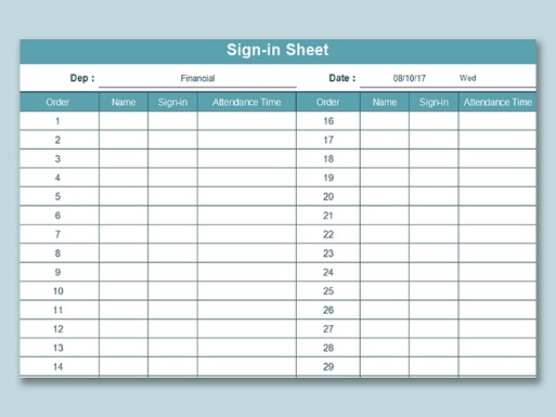 Sign Off Sheet Template Excel FREE 10+ Contact Sheet Templates In