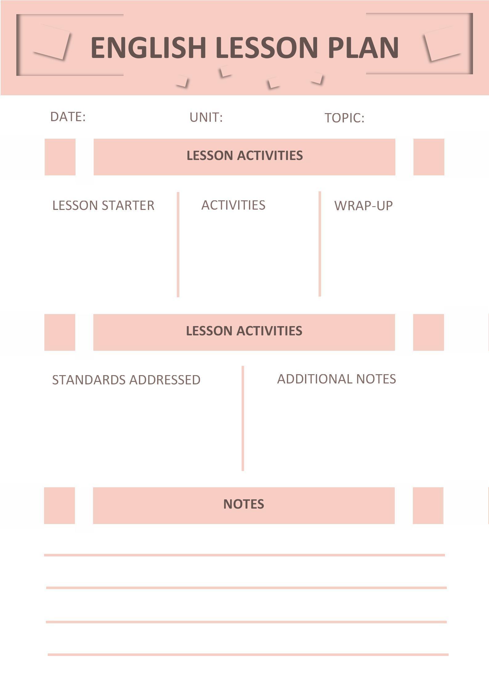 Free 8 Sample Lesson Plan Templates In Pdf Ms Word