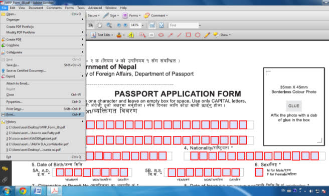 Free Tips To Use The Passport Application Form PDF WPS PDF Blog