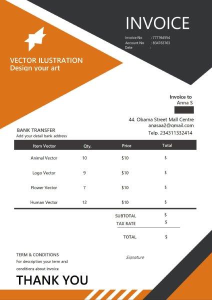 10 Professional looking Word Invoice Templates You Can Download For ...