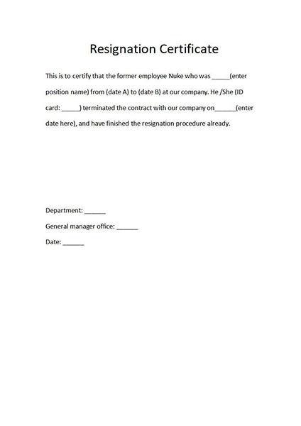 10 Free Letter of Resignation Templates in Word | WPS Office Academy
