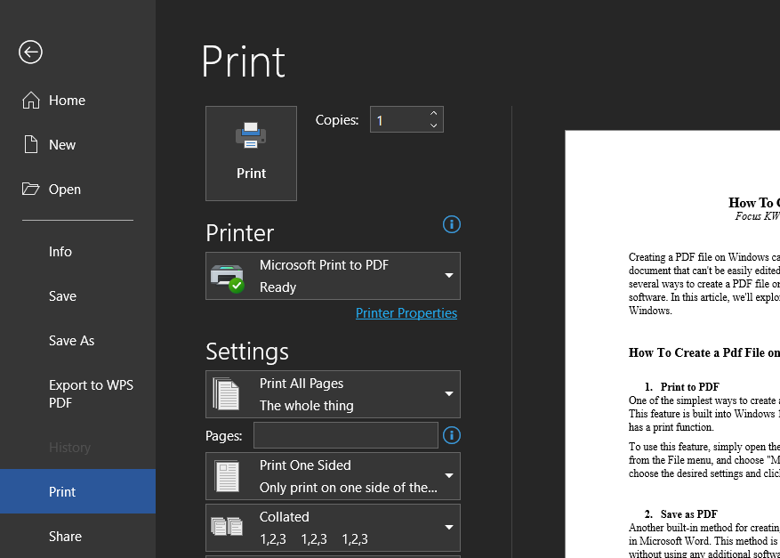 How To Create A PDF File On Windows Step By Step WPS PDF Blog