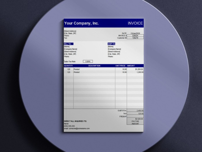Export Invoice Format (10 Templates Free Download)