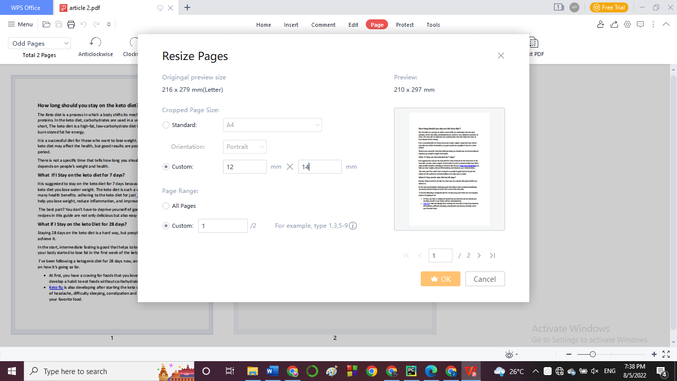 Best 5 Steps On How To Change PDF Page Size On Windows With WPS Office