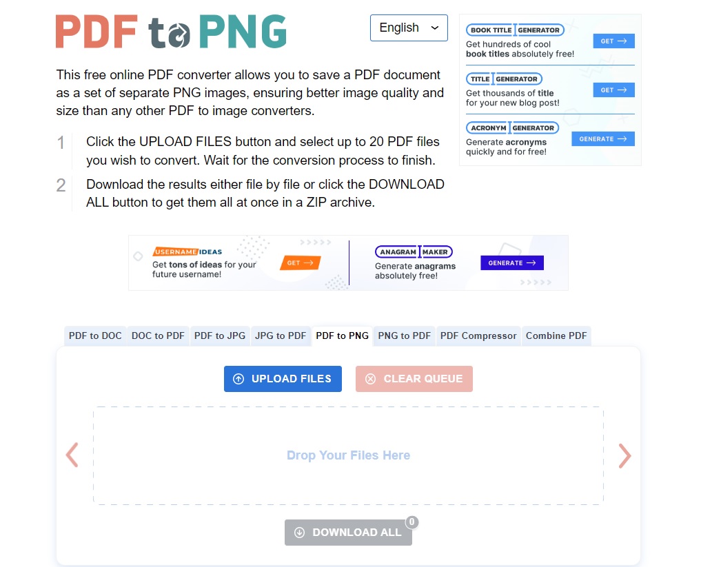 Top 10 Free PDF To PNG Converters Online Feautres Pros Steps WPS