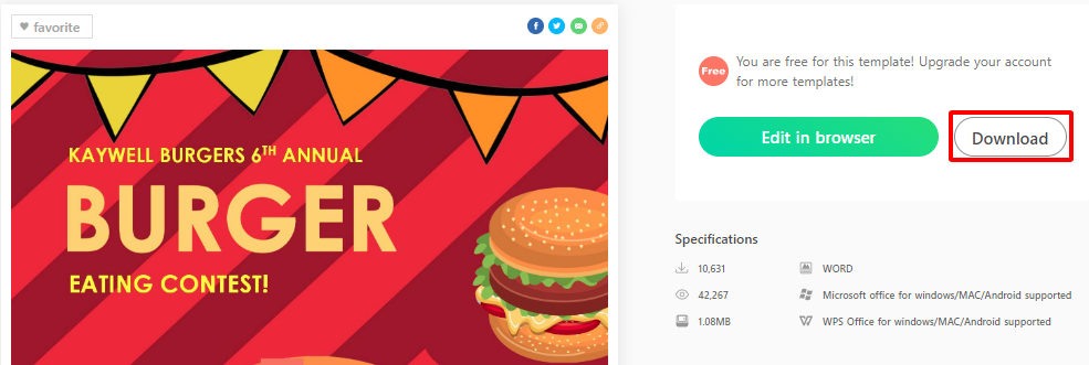 Get Your Downloadable and Printable Flyer Templates at No Cost | WPS ...