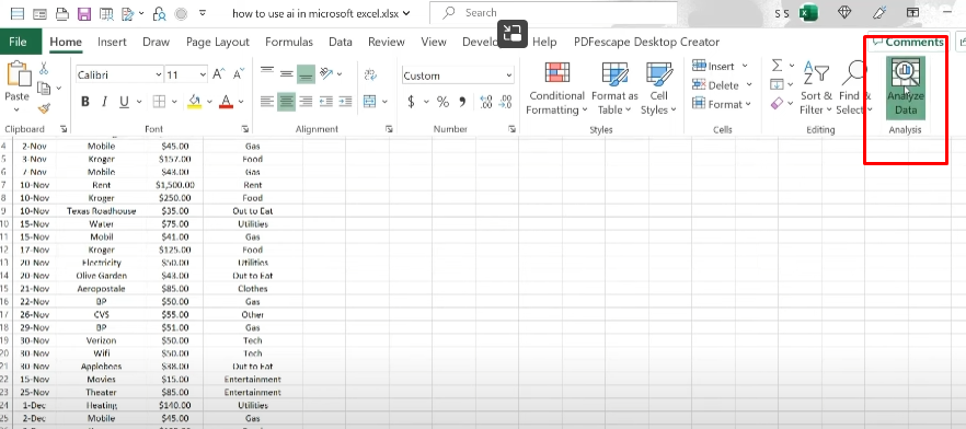 Excel AI Comprehensive Guide for Beginners: Pros & Cons, Tutorials and ...