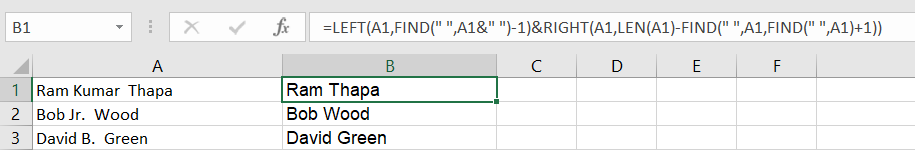 How To Remove Middle Initial In Excel WPS Office Academy