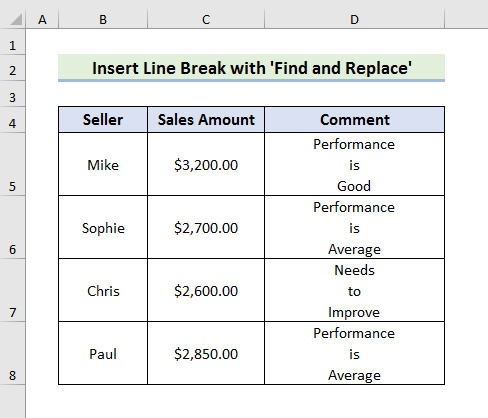 How to Go to Next Line in Excel (4 Easy Methods）