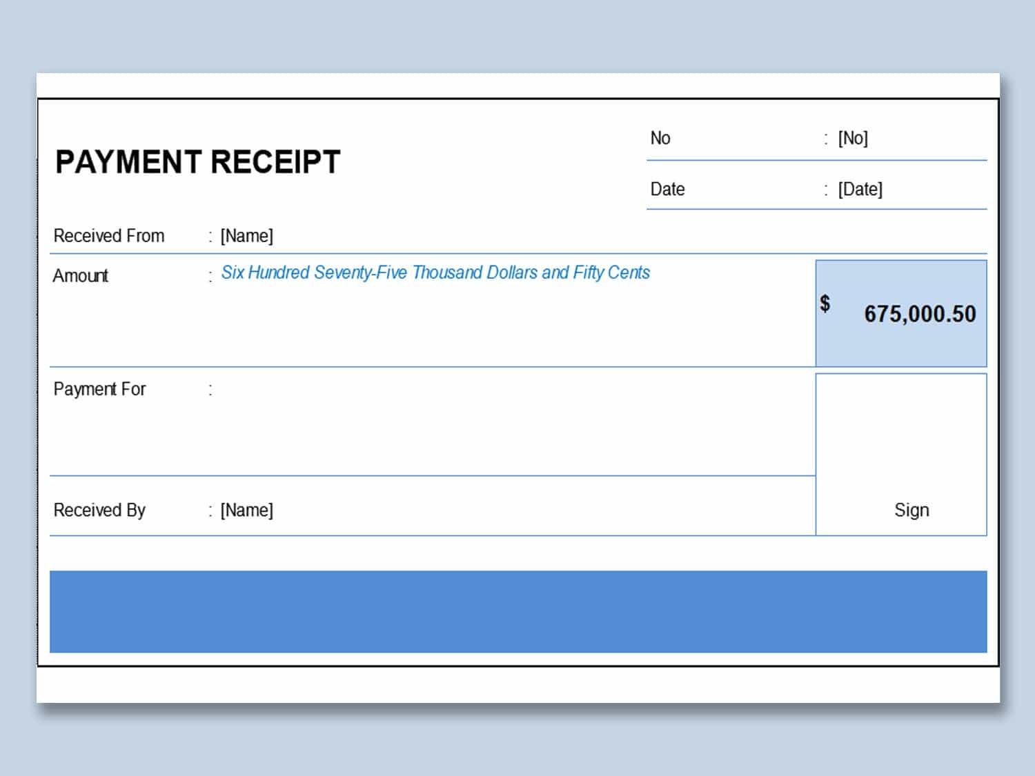 Payment Receipt