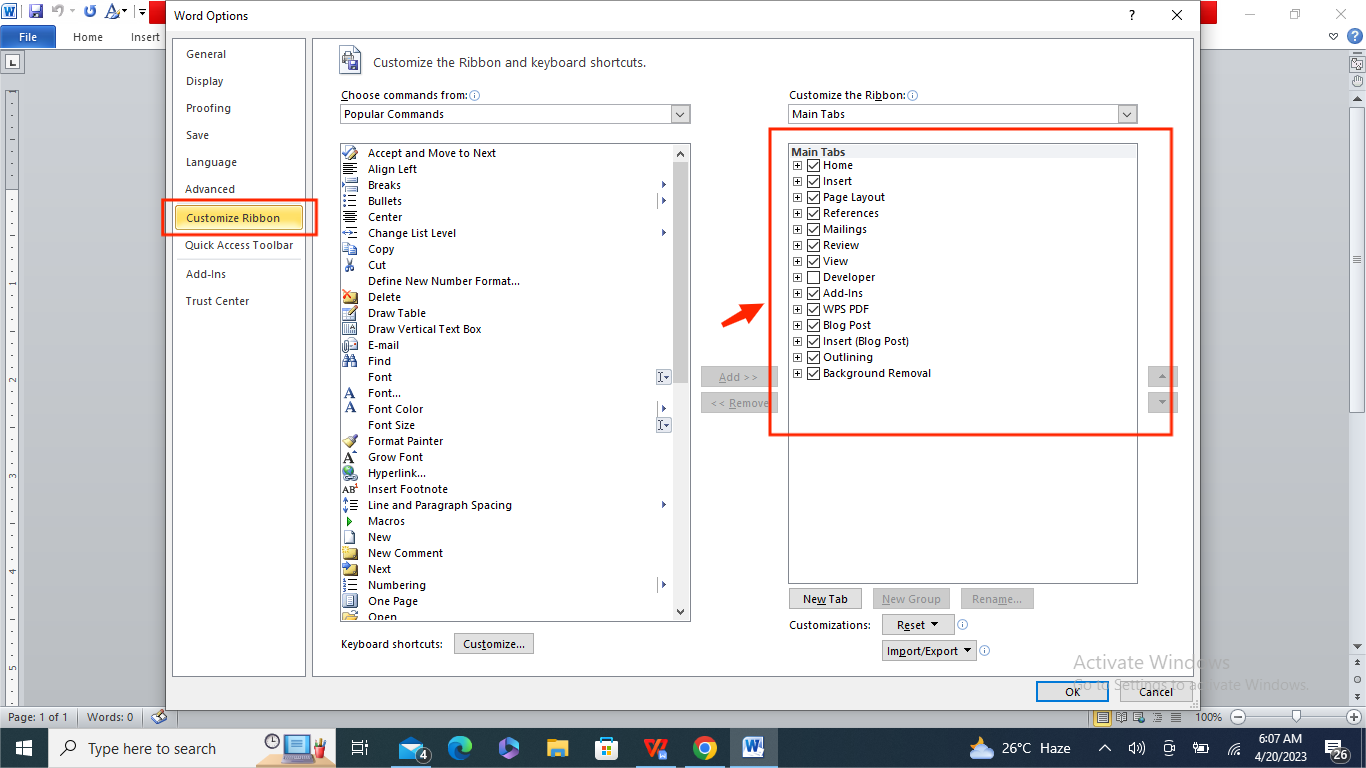 Empty Check Box In Word