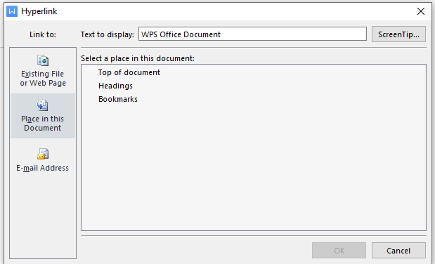 How to Create a Hyperlink in Word Using WPS Office