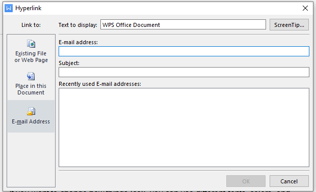 How to Create a Hyperlink in Word Using WPS Office