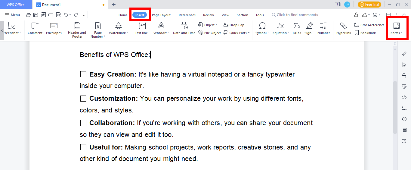 How to Create a Checklist in Word Using WPS Office: (Easy Way)