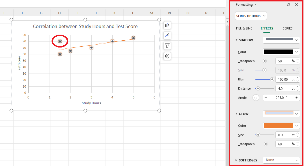 How to create an excel scatter plot in wps spreadsheet