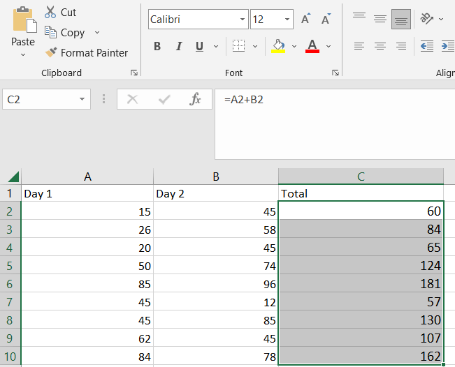 How to Copy a Formula Down a Column in Excel Without Dragging