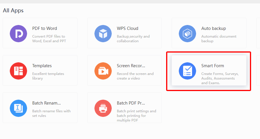 How to Use SmartForm to do Questionnaire Survey in WPS Office