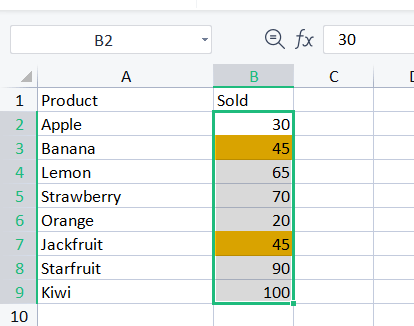 How to Use Excel Conditional Formatting Formula in WPS Office