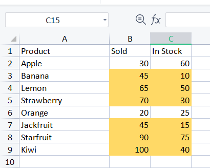How to Use Excel Conditional Formatting Formula in WPS Office