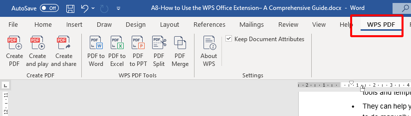 How to Use the WPS Office Extension– A Comprehensive Guide