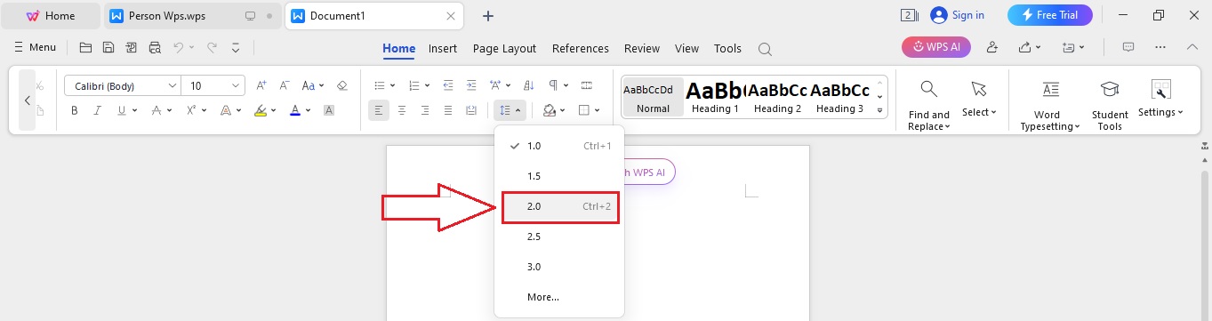 How To Double Space In WPS Office (Step-by-Step)