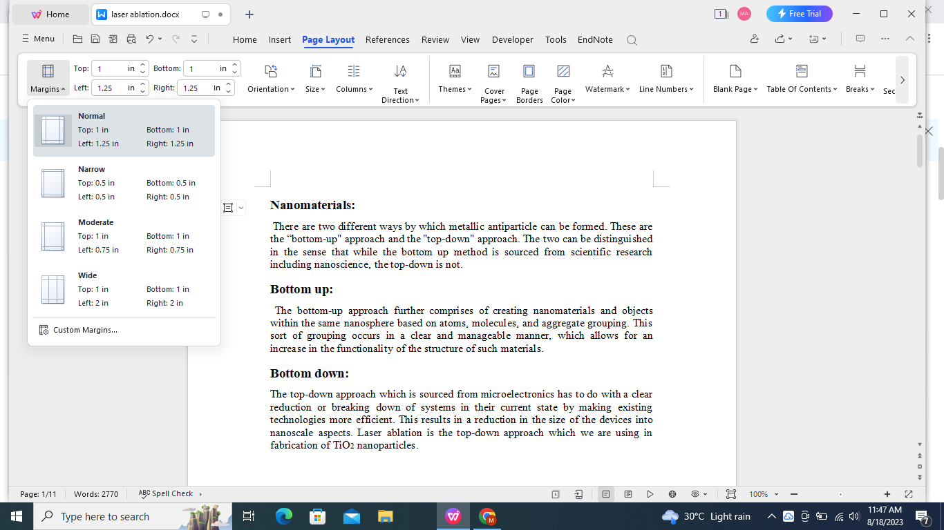 How to Set a 1-inch Margin in WPS Office (Step-By-Step)