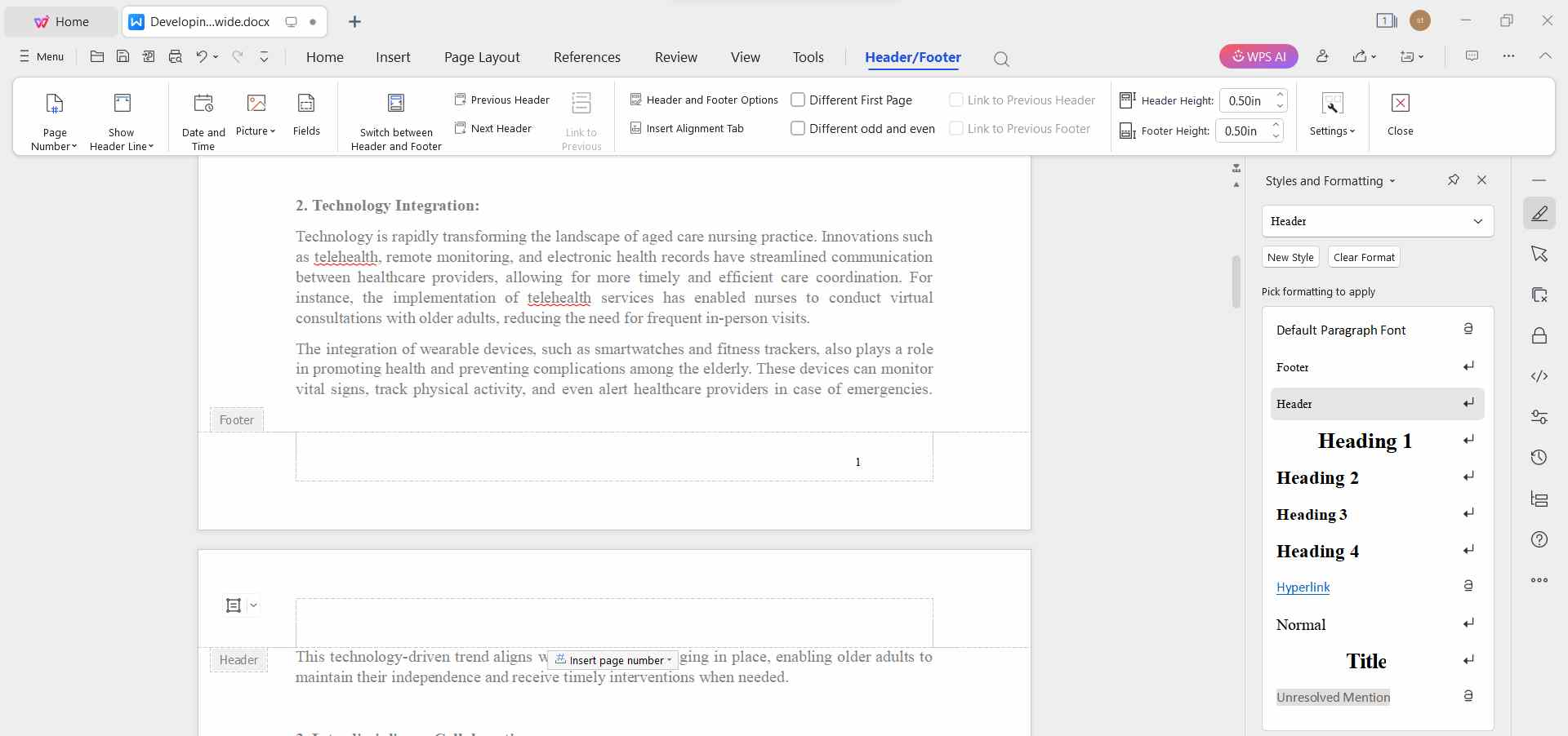 How to Remove Header and Footer in WPS Office (Step-by-Step)